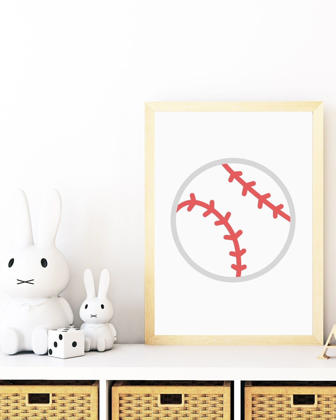 Kids Baseball Art, Printable Sports Wall Decor, Children's Room Prints ...
