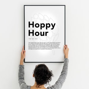 Funny Beer Poster Hoppy Beer Print Beer Craft Beer Lover Print Beer ...