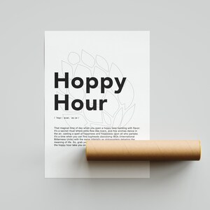 Funny Beer Poster Hoppy Beer Print Beer Craft Beer Lover Print Beer ...