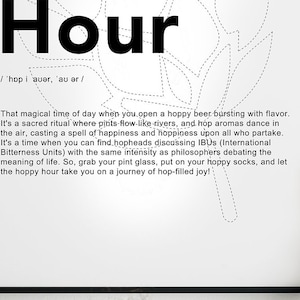 Funny Beer Poster Hoppy Beer Print Beer Craft Beer Lover Print Beer ...