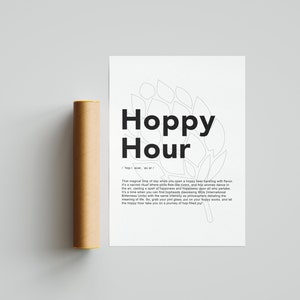 Funny Beer Poster Hoppy Beer Print Beer Craft Beer Lover Print Beer ...
