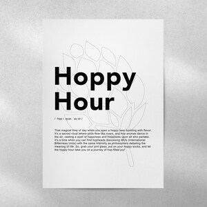 Funny Beer Poster Hoppy Beer Print Beer Craft Beer Lover Print Beer ...