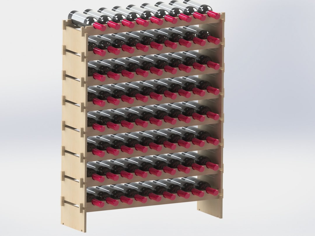 Wine Rack CNC Router Files for Wood Digital Download (Instant Download ...