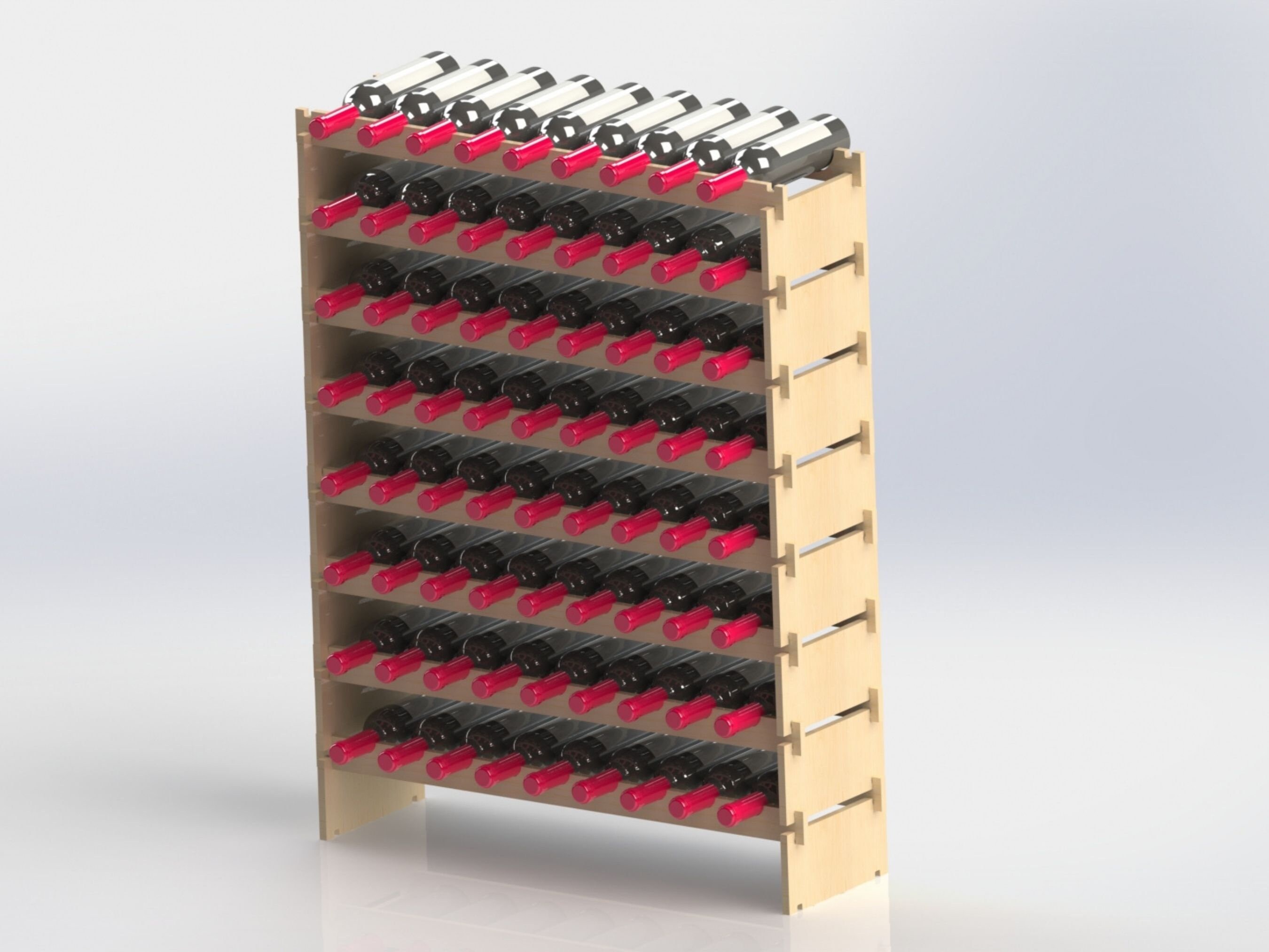 Wine Rack CNC Router Files for Wood Digital Download (Instant Download ...