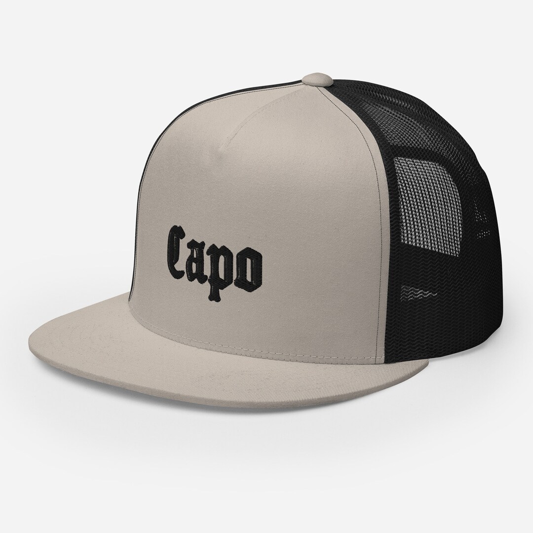 Capo Trucker Hat - Mafia Boss Snapback Hat - Italian Mobster Style Cap ...