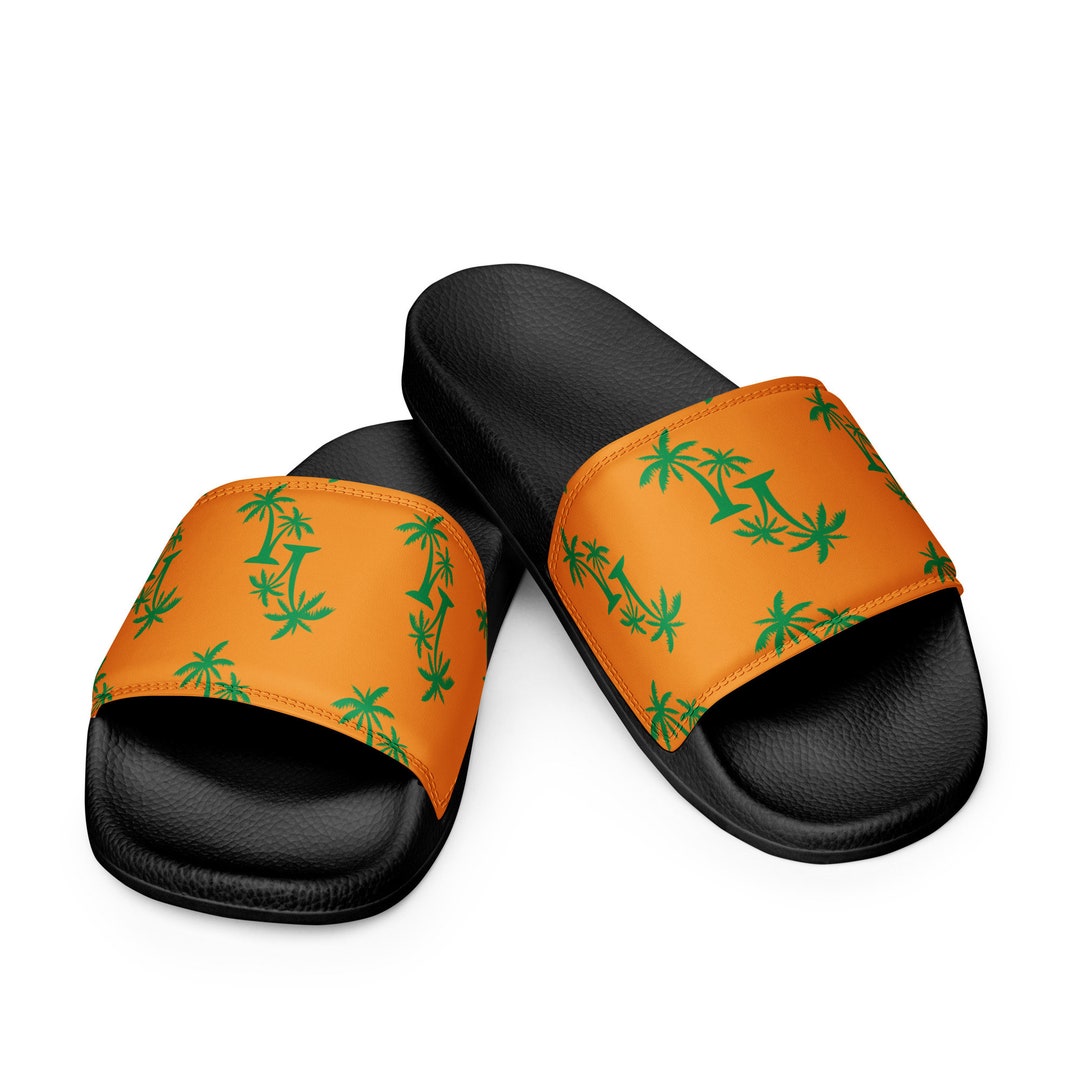 U Miami Printed Men’s Slides - Etsy