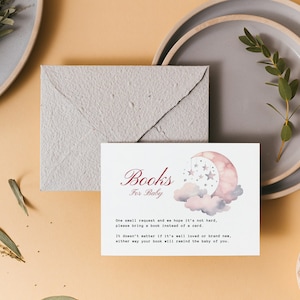 Printable Books for Baby Moon Card Template Perfect for Pink Children's ...