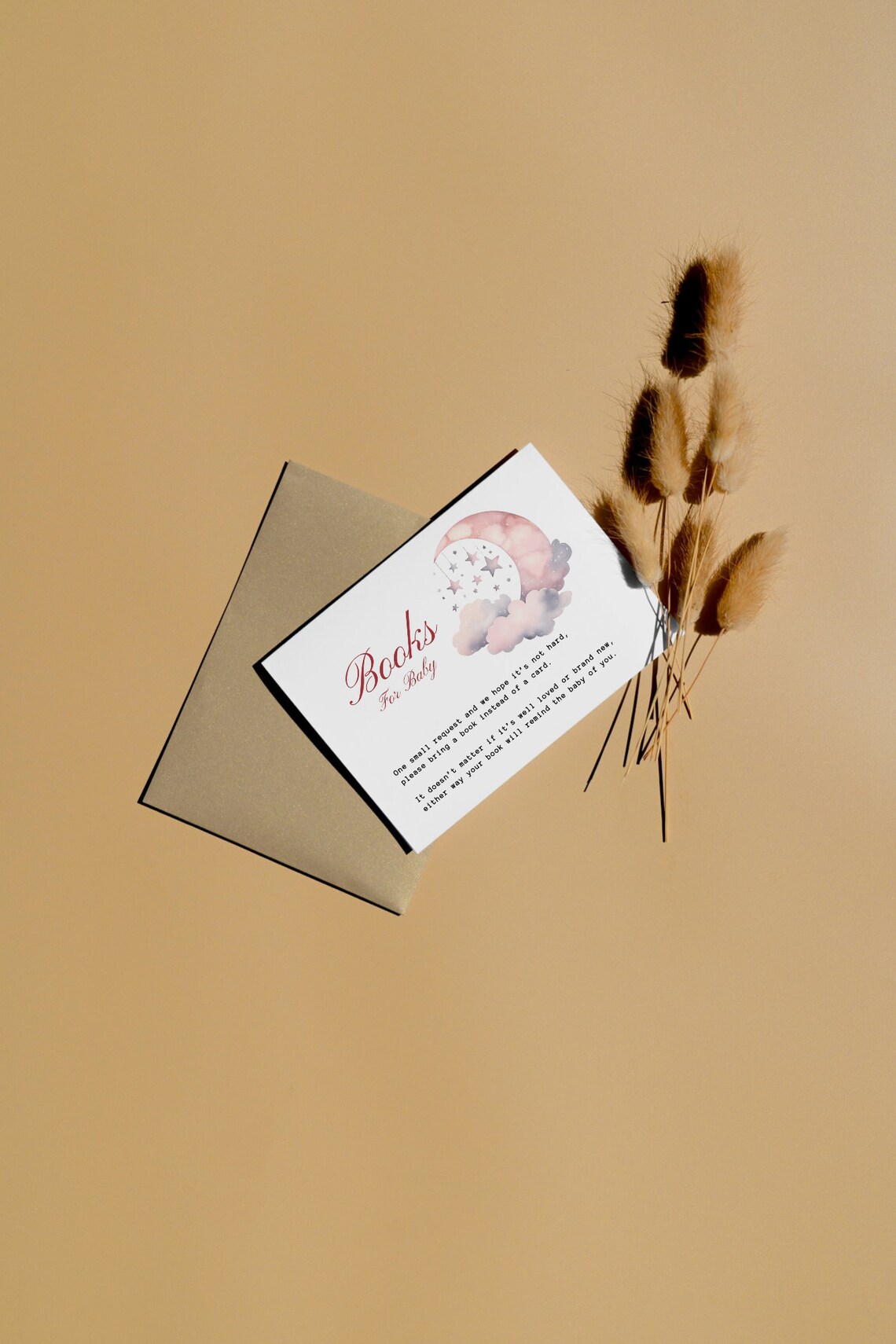 Printable Books for Baby Moon Card Template Perfect for Pink Children's ...