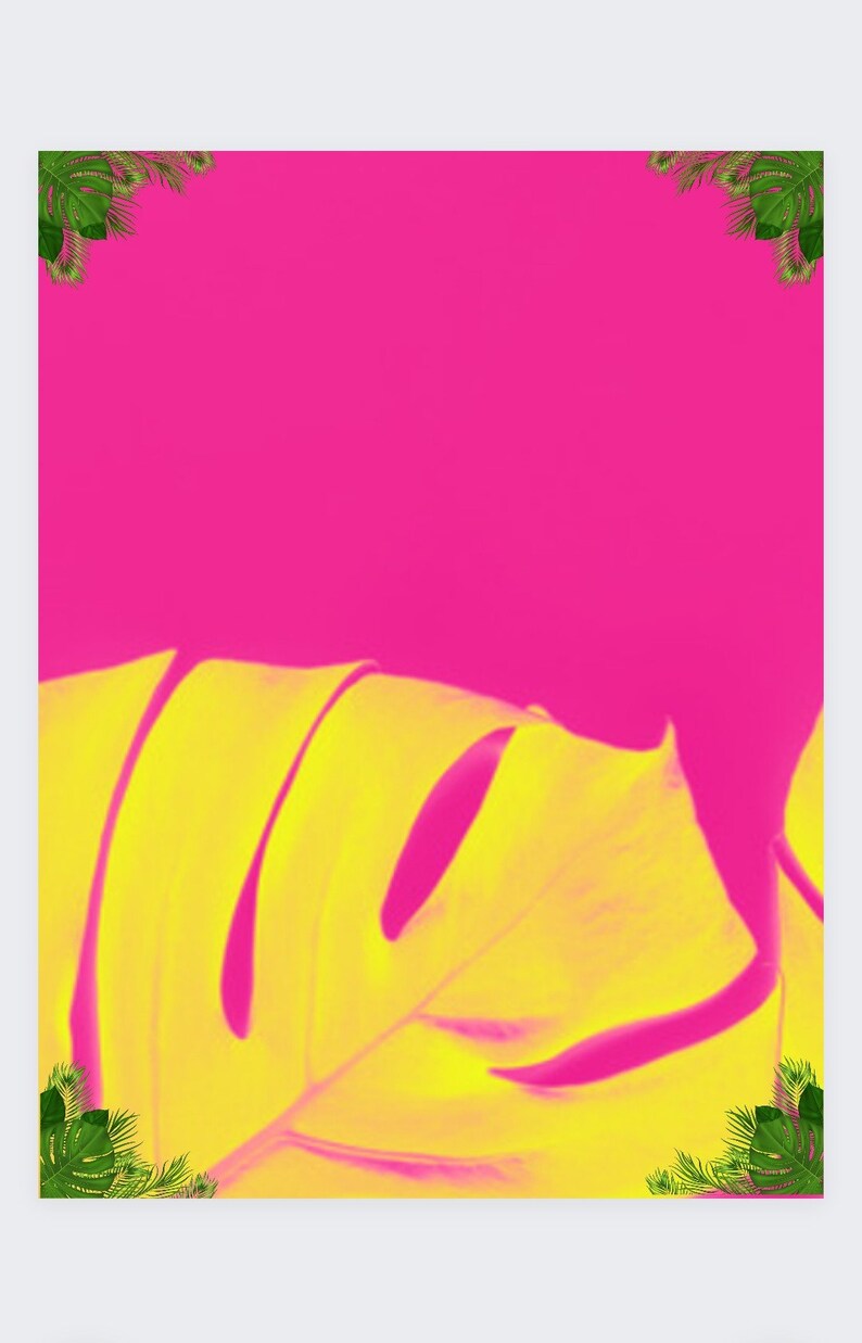 Tropical Beach Ukulele Chord Chart Digital Poster, Instant Download - Etsy