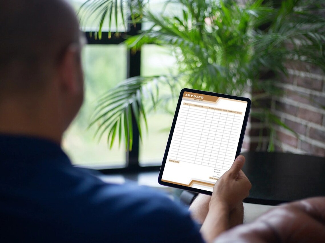 Invoice Editable Template, Printable Order Form, Custom Downloadable ...