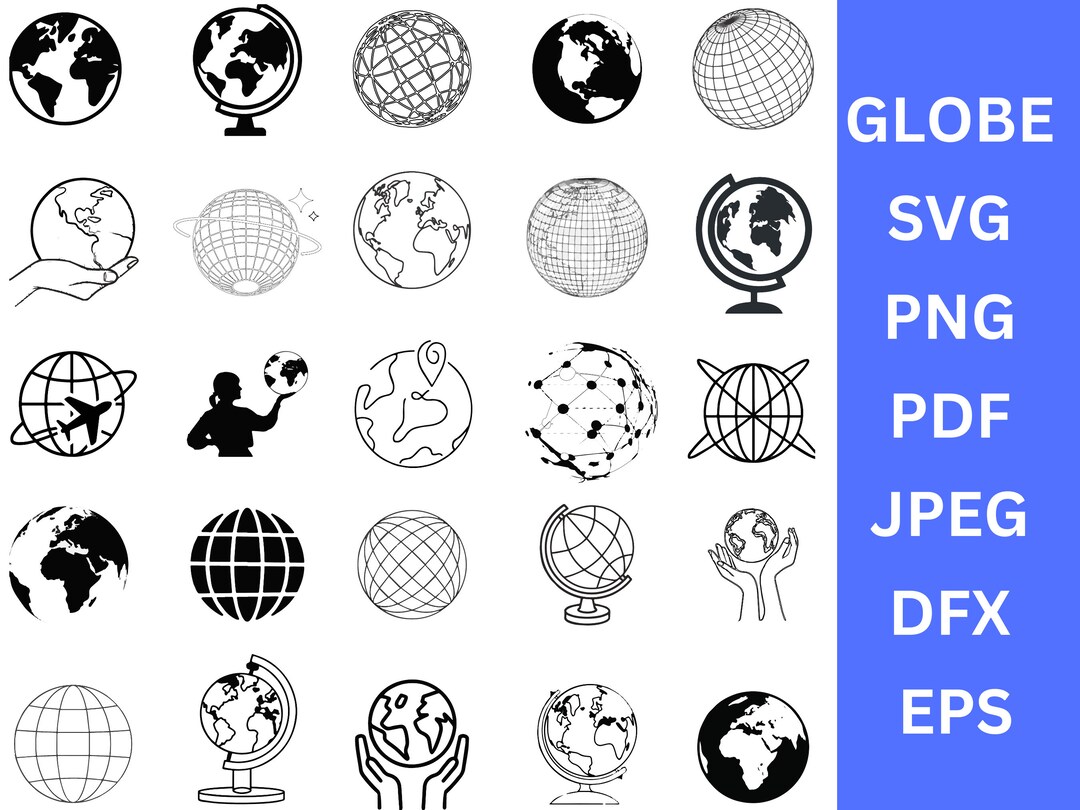 Earth Svg, Earth Clipart, Globe Svg,earth Day Svg, Vector, Planet Svg ...