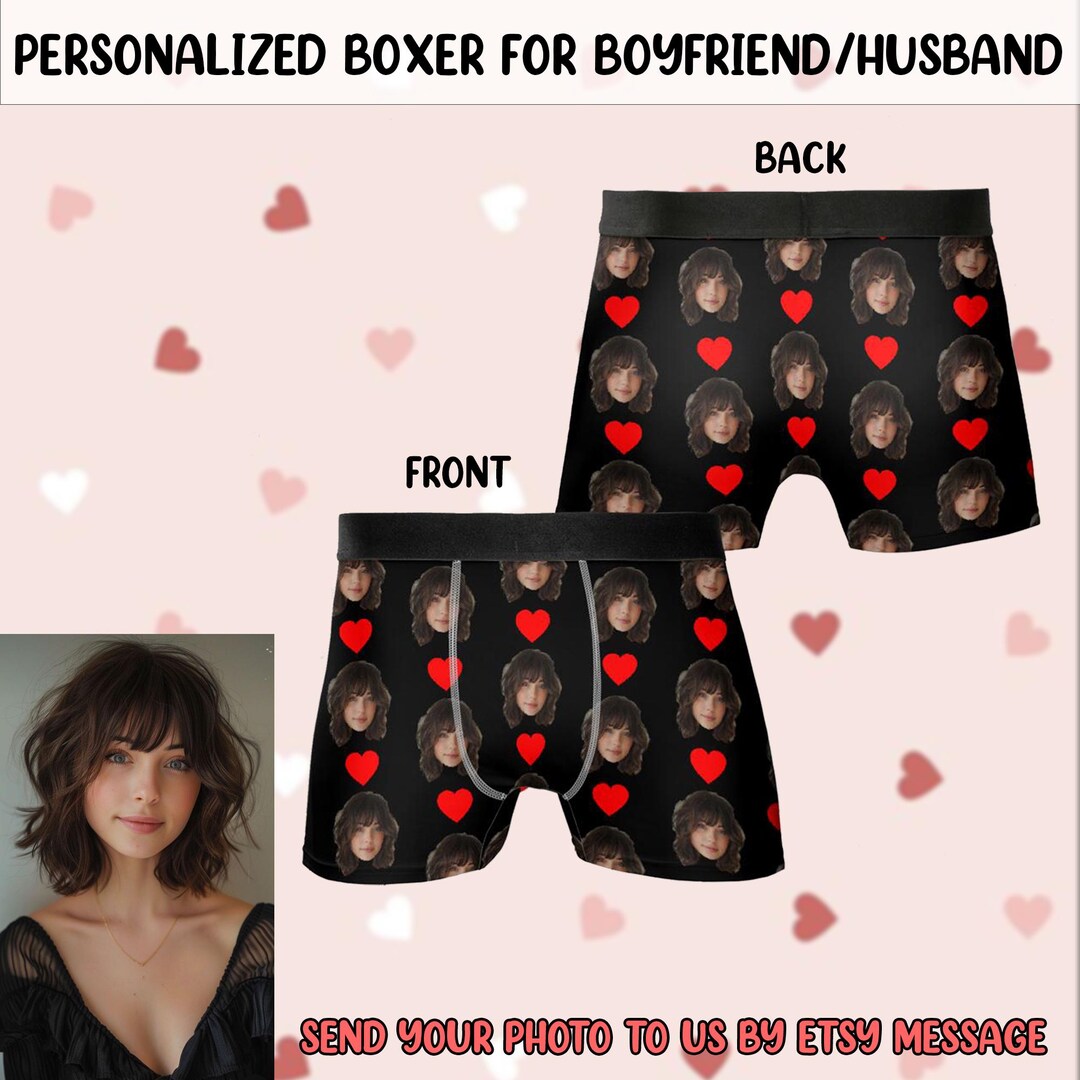 Personalized Underwear for Men, Custom Boxers With Picture, Underwear ...