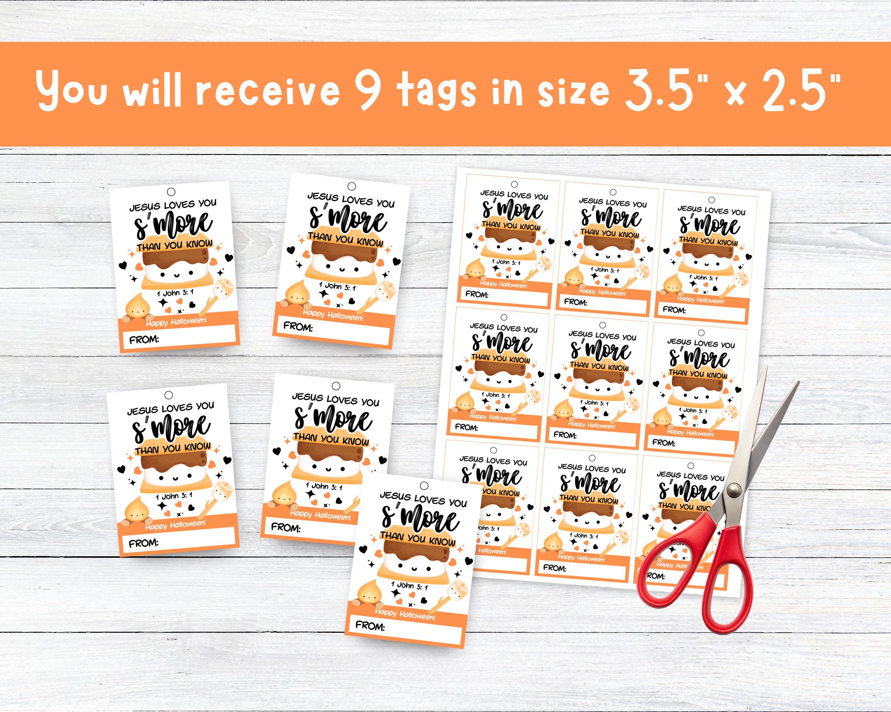 Jesus Loves You Smore Than You Know Halloween Gift Tags | Christian ...
