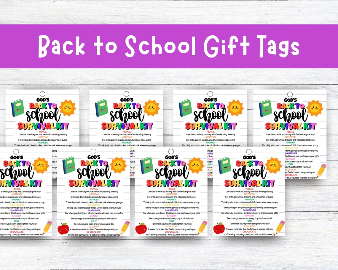 God’s Back to School Survival Kit Gift Tags | Christian Printable Tags ...