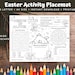 Jesus is Alive Activity Page Printable | Easter Bible Activity Placemat ...