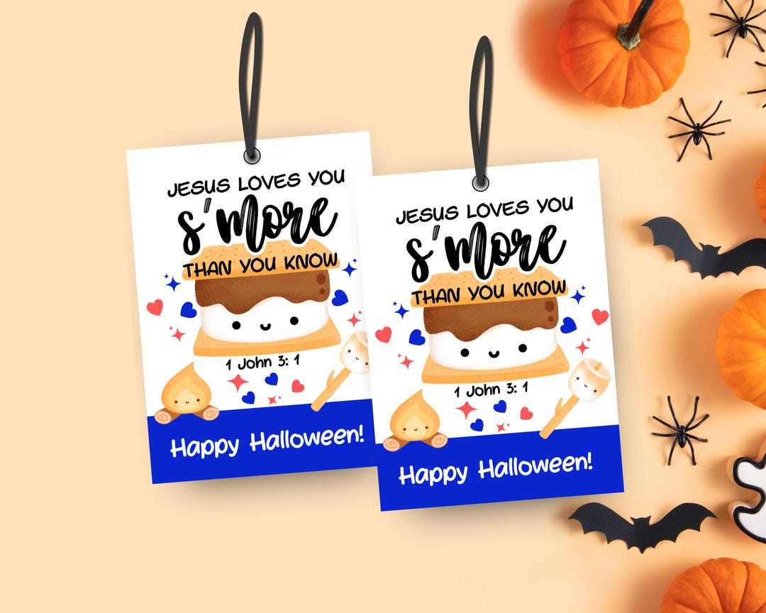 Jesus Loves You Smore Than You Know Halloween Gift Tags | Christian ...