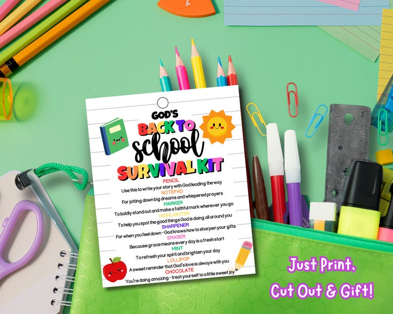 God’s Back to School Survival Kit Gift Tags | Christian Printable Tags ...