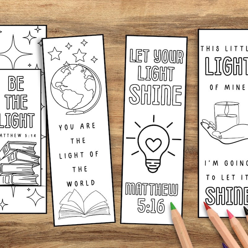 Bookmark Coloring Ideas - Etsy UK
