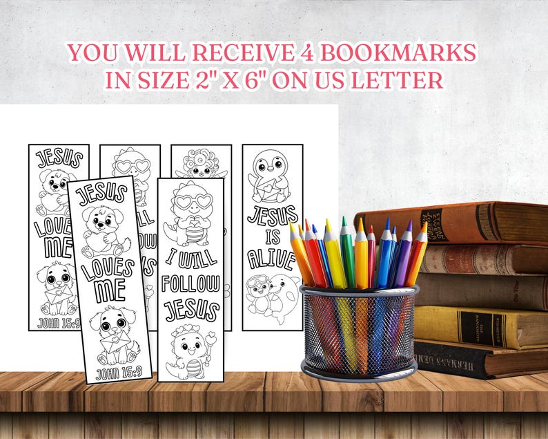 Jesus Loves Me Valentine Coloring Bookmarks Printable | Christian ...