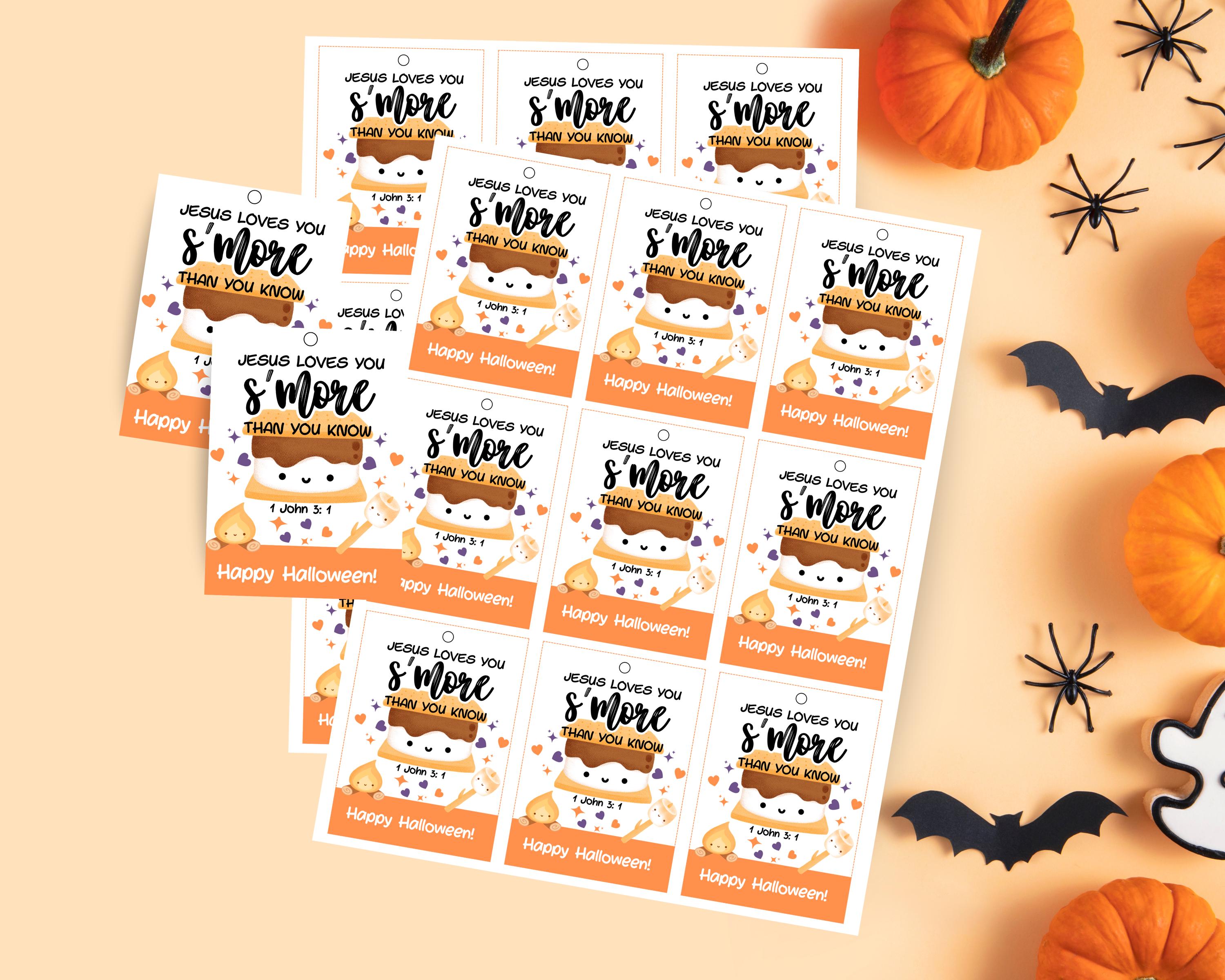 Jesus Loves You Smore Than You Know Halloween Gift Tags | Christian ...