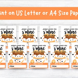 Jesus Loves You Smore Than You Know Halloween Gift Tags | Christian ...