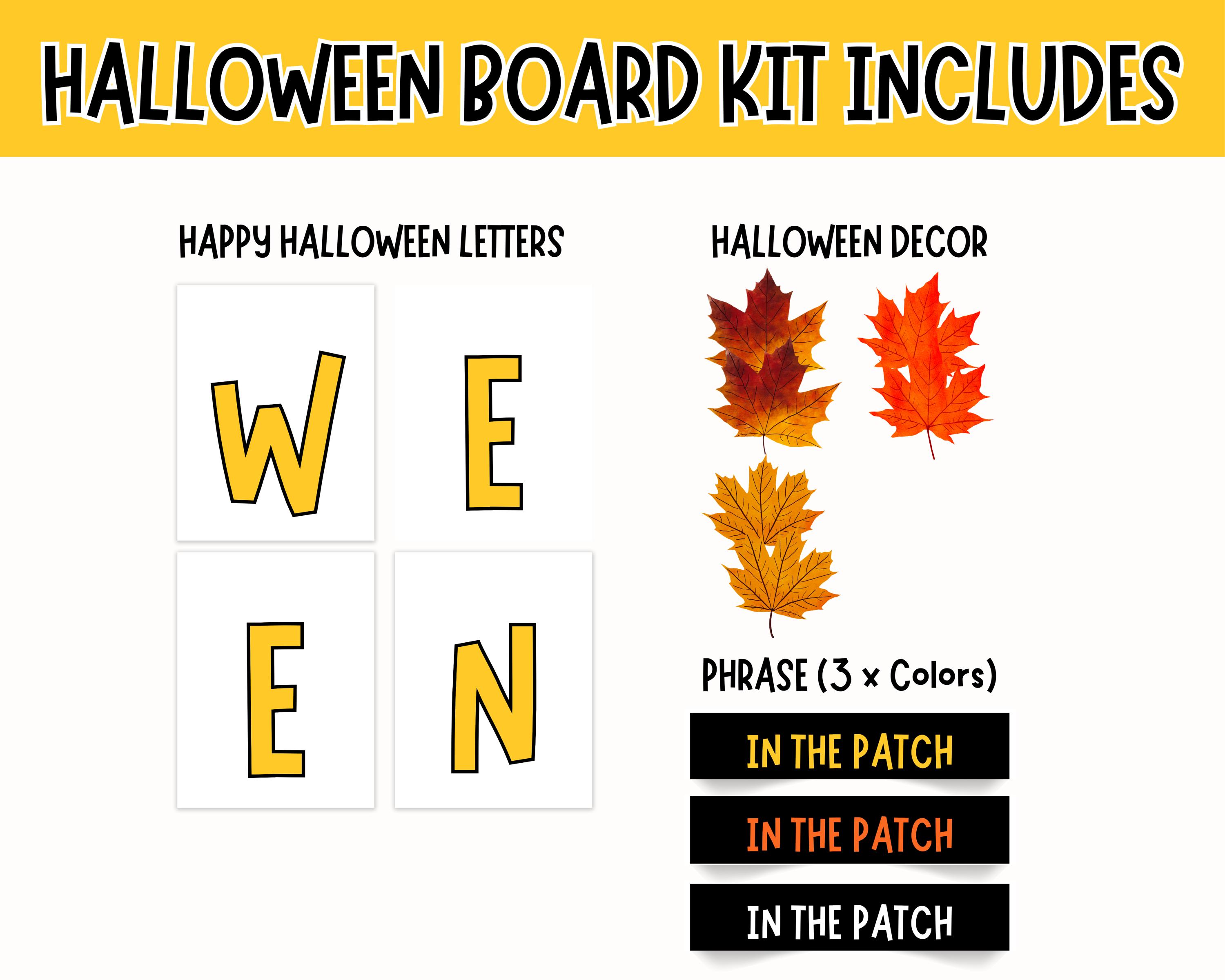 Happy Halloween Bulletin Board Kit Printable | the Best Pumpkins in the ...
