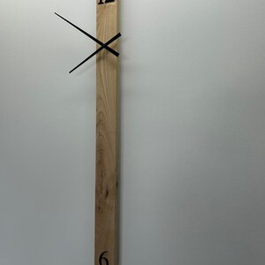 Wooden Wall Clock Sconce Lamp Unique Led Lights Lamp Ash Wall Linear ...