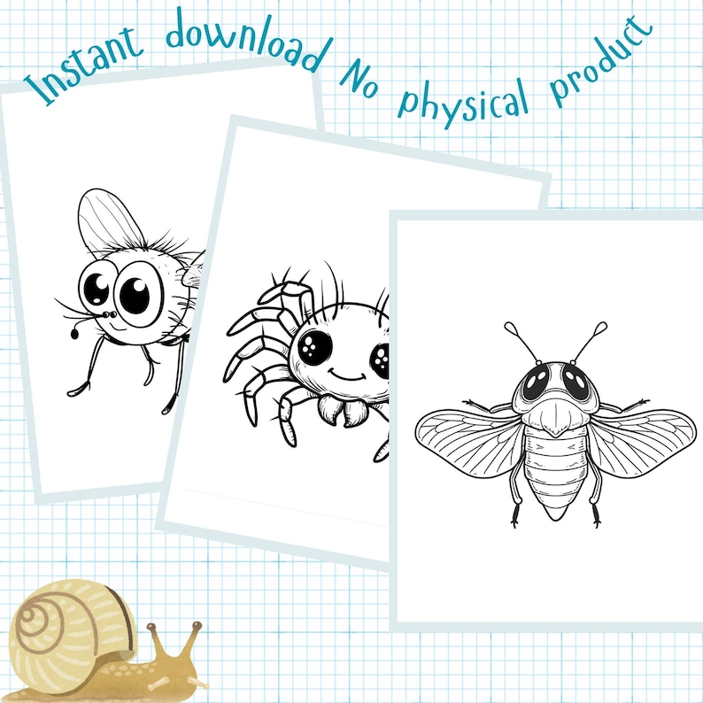 Printable Insects Coloring Pages for Kids,insects Activity,insect ...