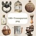 Vintage Clipart Bundle: 180+ Retro Illustrations (commercial Use Pngs ...