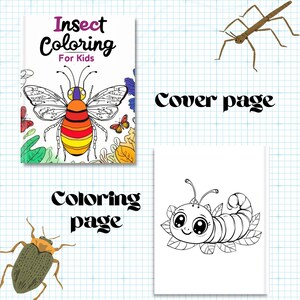 Printable Insects Coloring Pages for Kids,insects Activity,insect ...