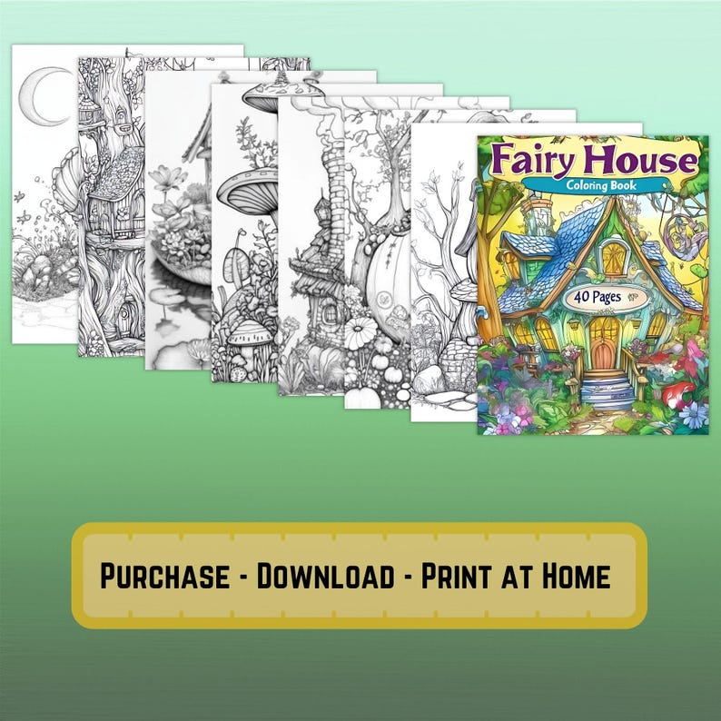 Fairy House Coloring Pages,fairy House Coloring,fantasy Coloring,fairy ...