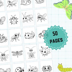 Printable Insects Coloring Pages for Kids,insects Activity,insect ...