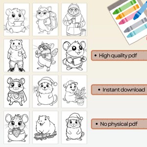 40 Hamster Coloring Pages,animals Coloring Pages, Cute Animals, Kid ...