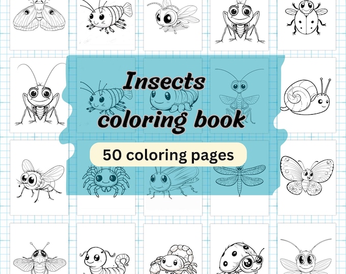 Printable Insects Coloring Pages for Kids,insects Activity,insect ...