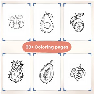 Printable Fruit Coloring Books for Kids, Teen, Printable Coloring ...