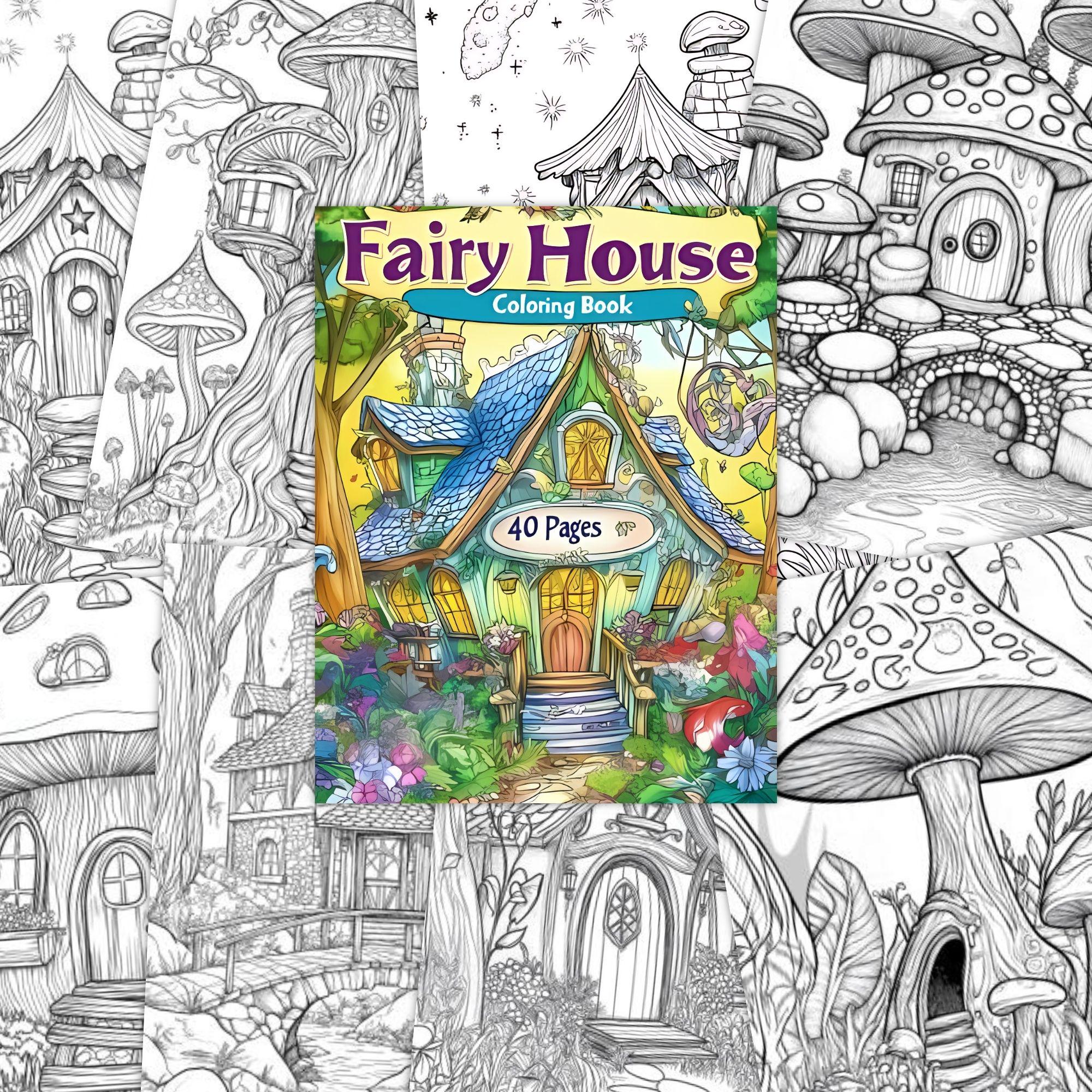 Fairy House Coloring Pages,fairy House Coloring,fantasy Coloring,fairy ...