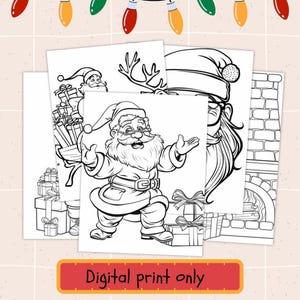 Christmas Bundle Coloring Book,grayscale Christmas Coloring Book for ...