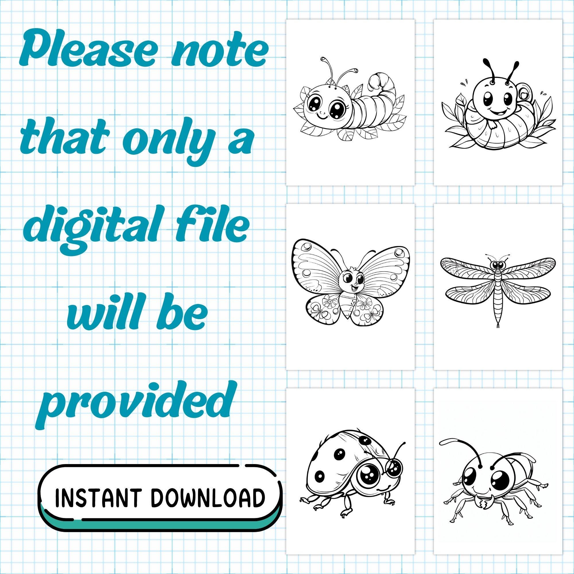 Printable Insects Coloring Pages for Kids,insects Activity,insect ...