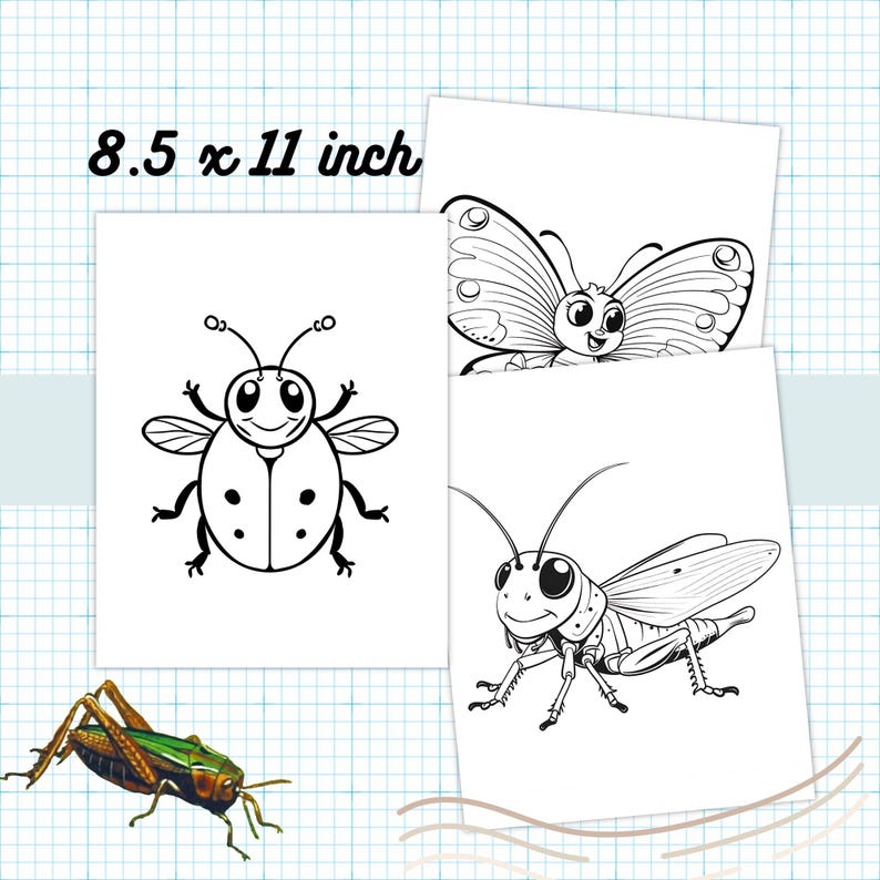 Printable Insects Coloring Pages for Kids,insects Activity,insect ...
