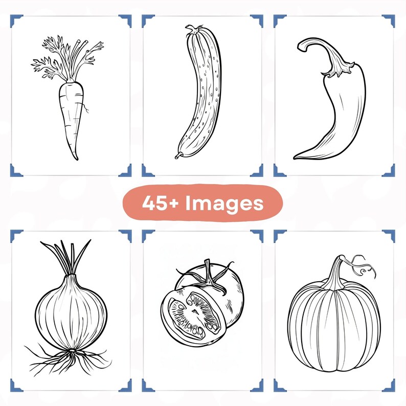 Printable Vegetable Coloring Book Cartoon Activity for Kids of Any Age ...