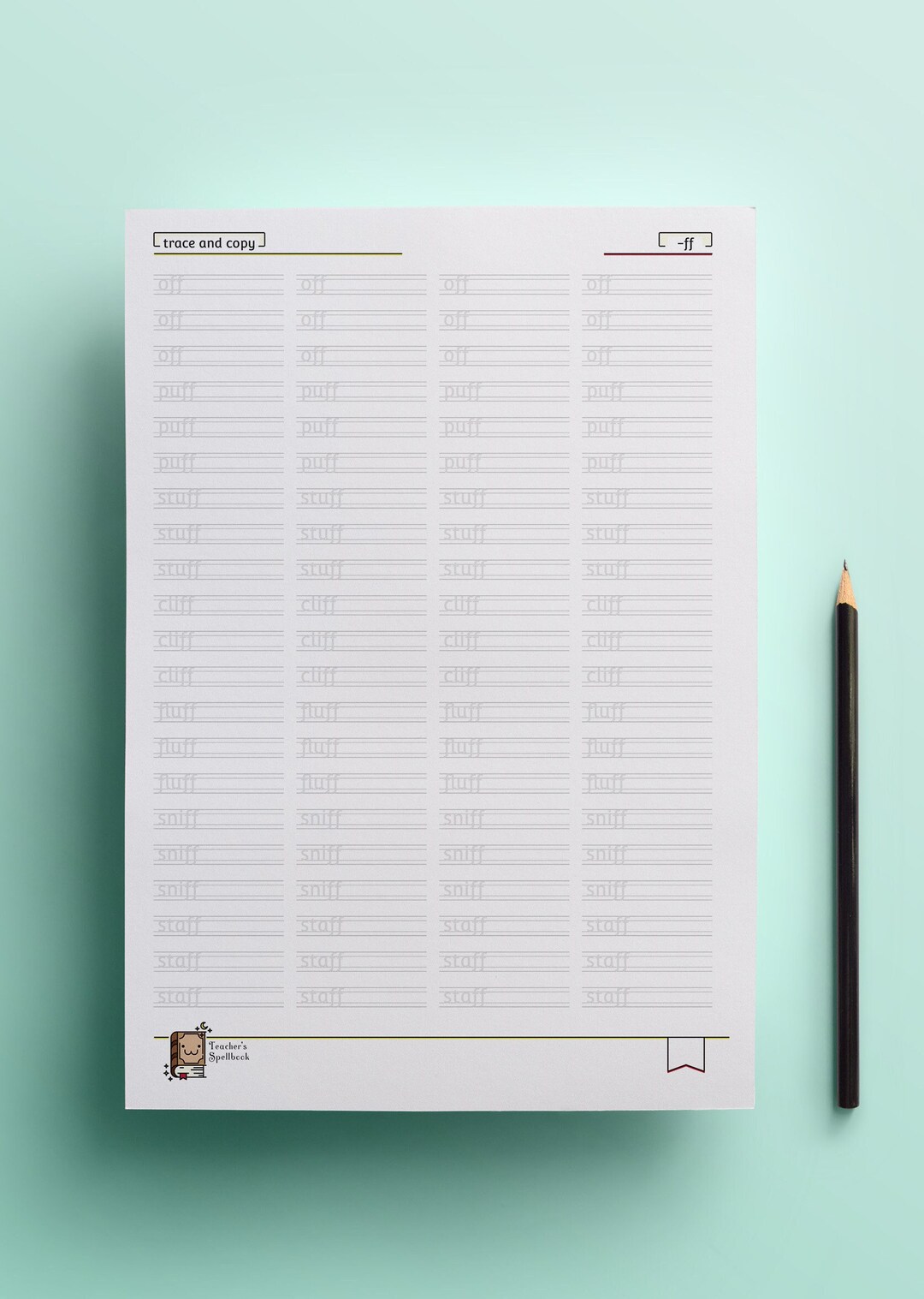 KS1 Trace and Copy English Writing Worksheet - Etsy