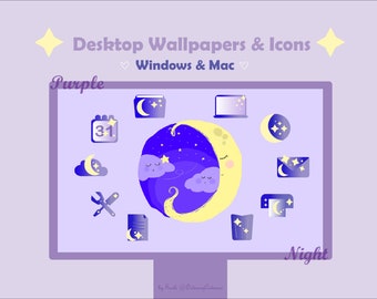 Pink Blossom Cute Aesthetic Theme Desktop Wallpaper Organizer, Icons ...