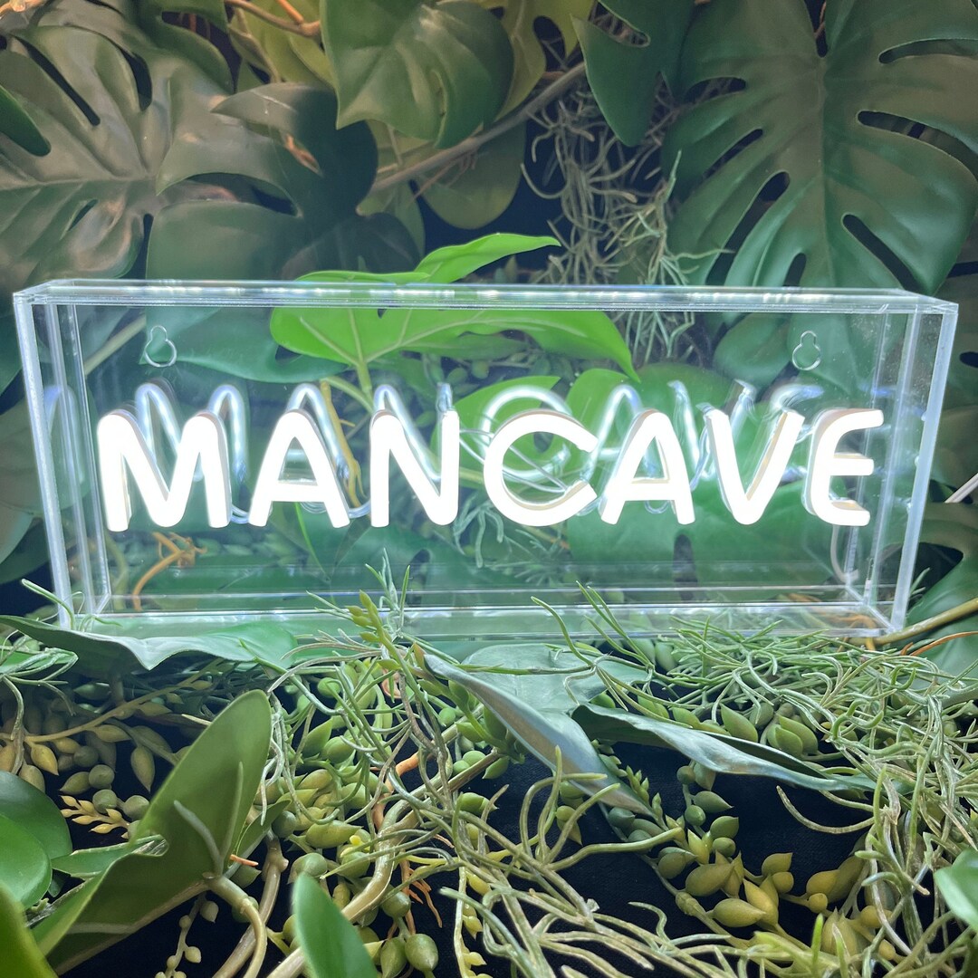 LED Neon Acrylic Light Box - Man Cave - Etsy