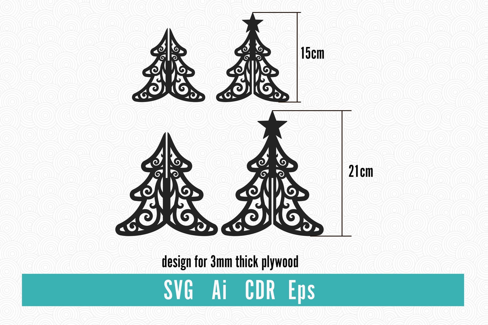 Christmas Scene Svg, Laser Cut Christmas Tree & Stand, Christmas Tree ...