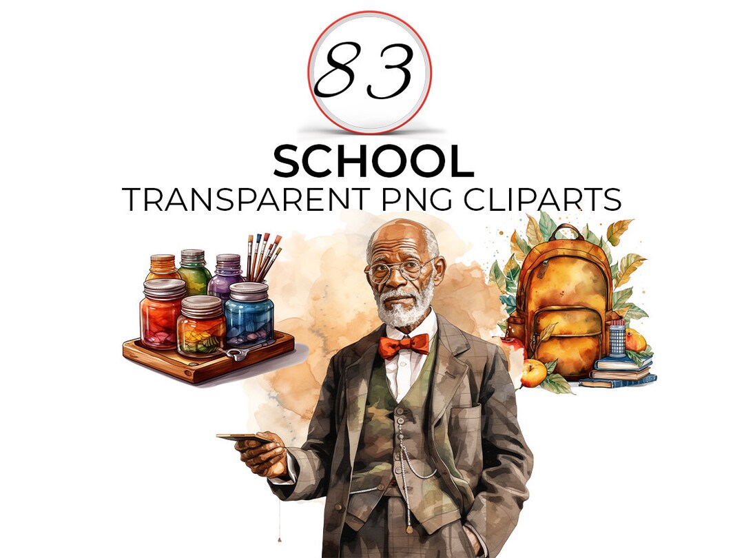 School Clipart, Back to School, Teacher Png - Etsy