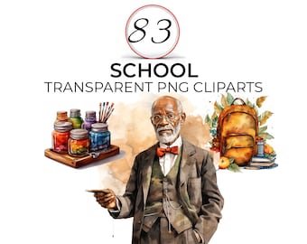 Back to School Clipart, Back to School PNG, Back to School Digital ...