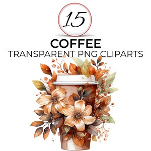 Fall Clipart Coffee Clipart Clipart Bundle Watercolor - Etsy