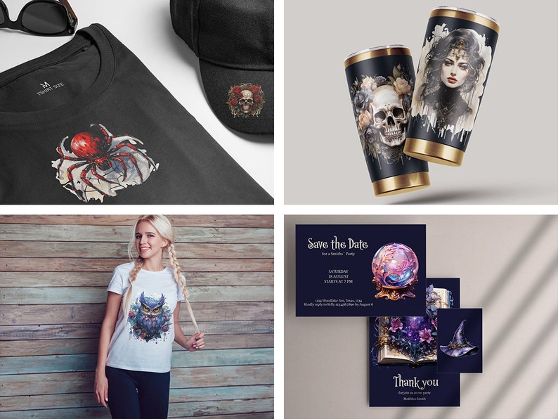 222 Gothic Clipart, Gothic Art, Halloween Png - Etsy