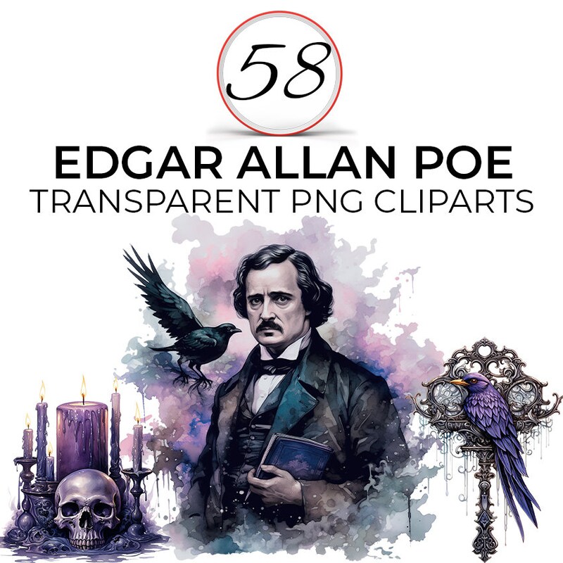 Edgar Allan Poe Art - Etsy