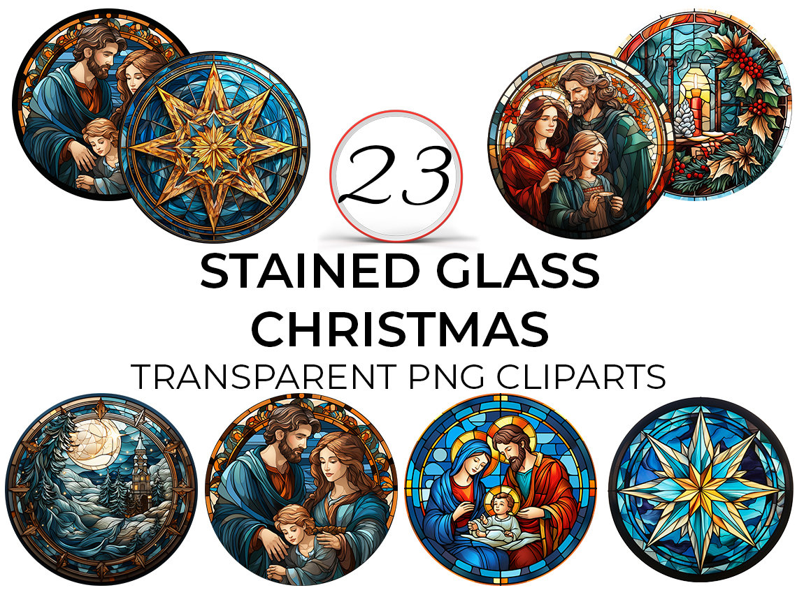 23 Stained Glass, Christian Png, Christmas Clipart, Christmas Nativity ...